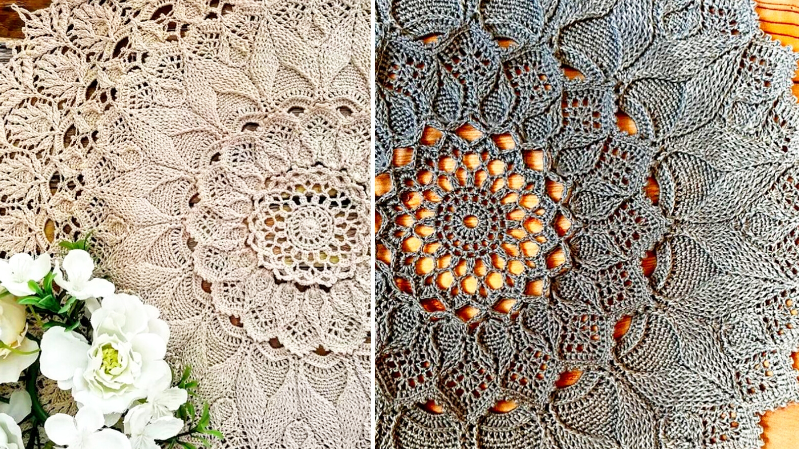 28.Вязание крючком. 95 ряд. Салфетка Arcanowave. Мастер-класс по вязанию.mp4