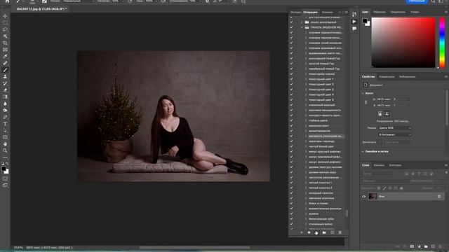 как мои новогодние экшены обрабатывают исходники других фотографов