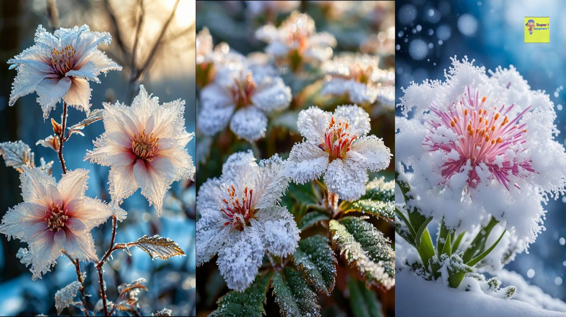 Красивые зимние цветы