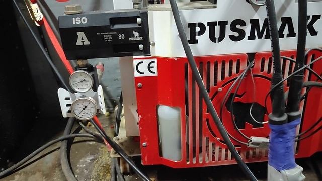 Установка ППУ. Не набирает давление сторона В. Перекос давления