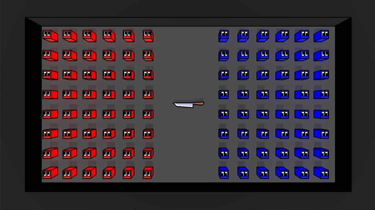 278. Кубики: Красные против Синих | Cubes: RED vs BLUE | Кто победит?