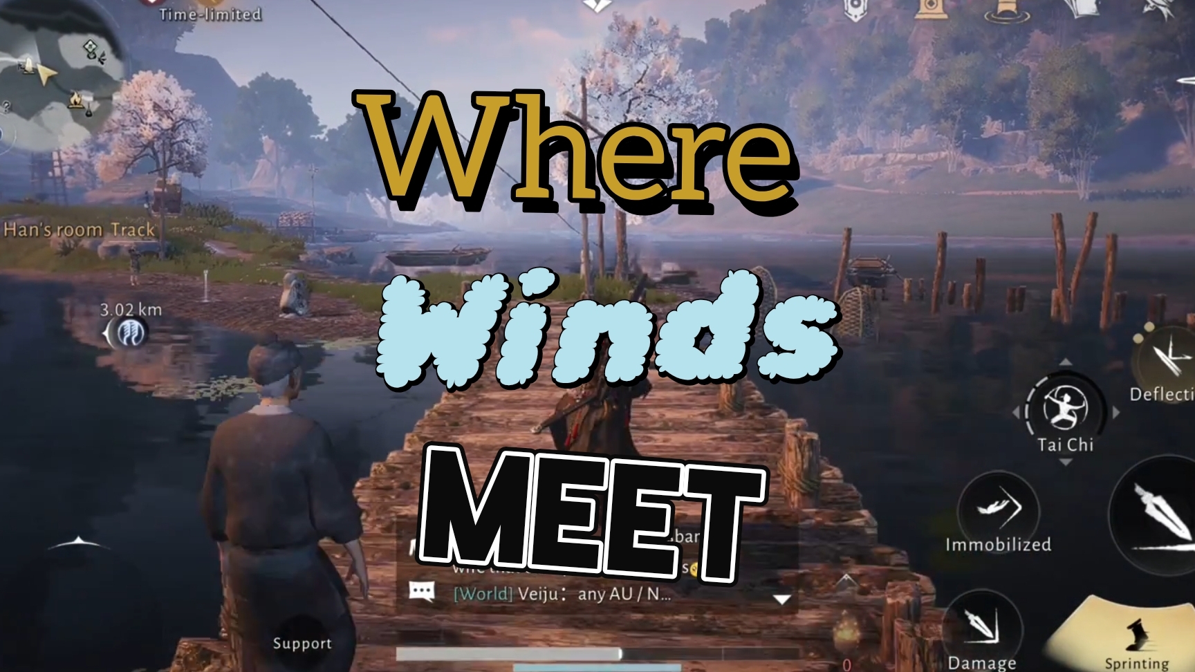 Уся с открытым миром Where winds meet на телефон