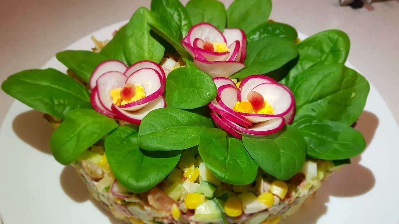 На вкус просто Волшебный! Салат с копченой курицей на любой Праздничный стол.