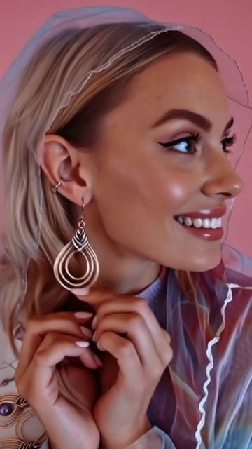 #shorts Плетеные медные серьги. Мастер-класс  на канале