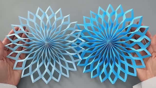 Как сделать большую снежинку