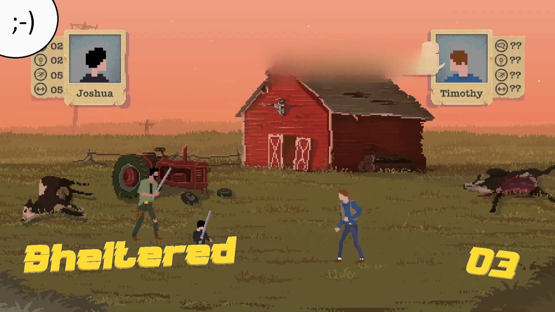 "Sheltered". Смерть от рациации и 40 день. 03