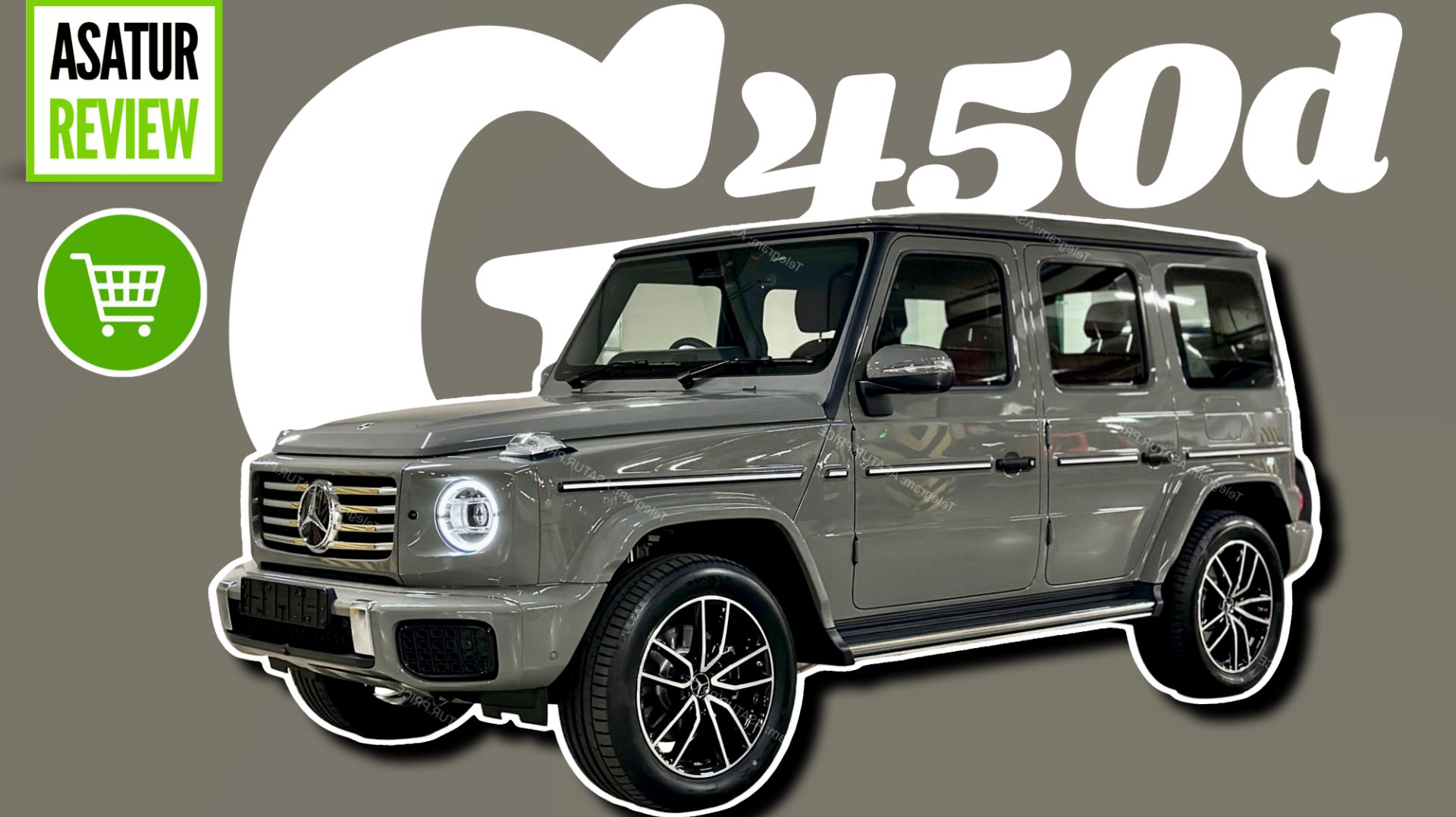 Обзор Корейского Mercedes-Benz G450d G Manufaktur Classic Grey / Bengal Red 2025