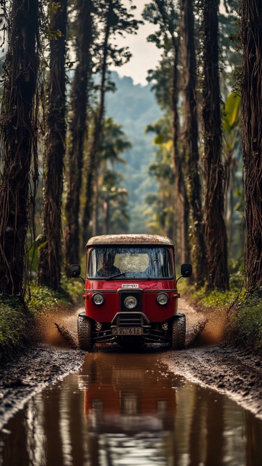 Гонки на ТУК-ТУКах по бездорожью