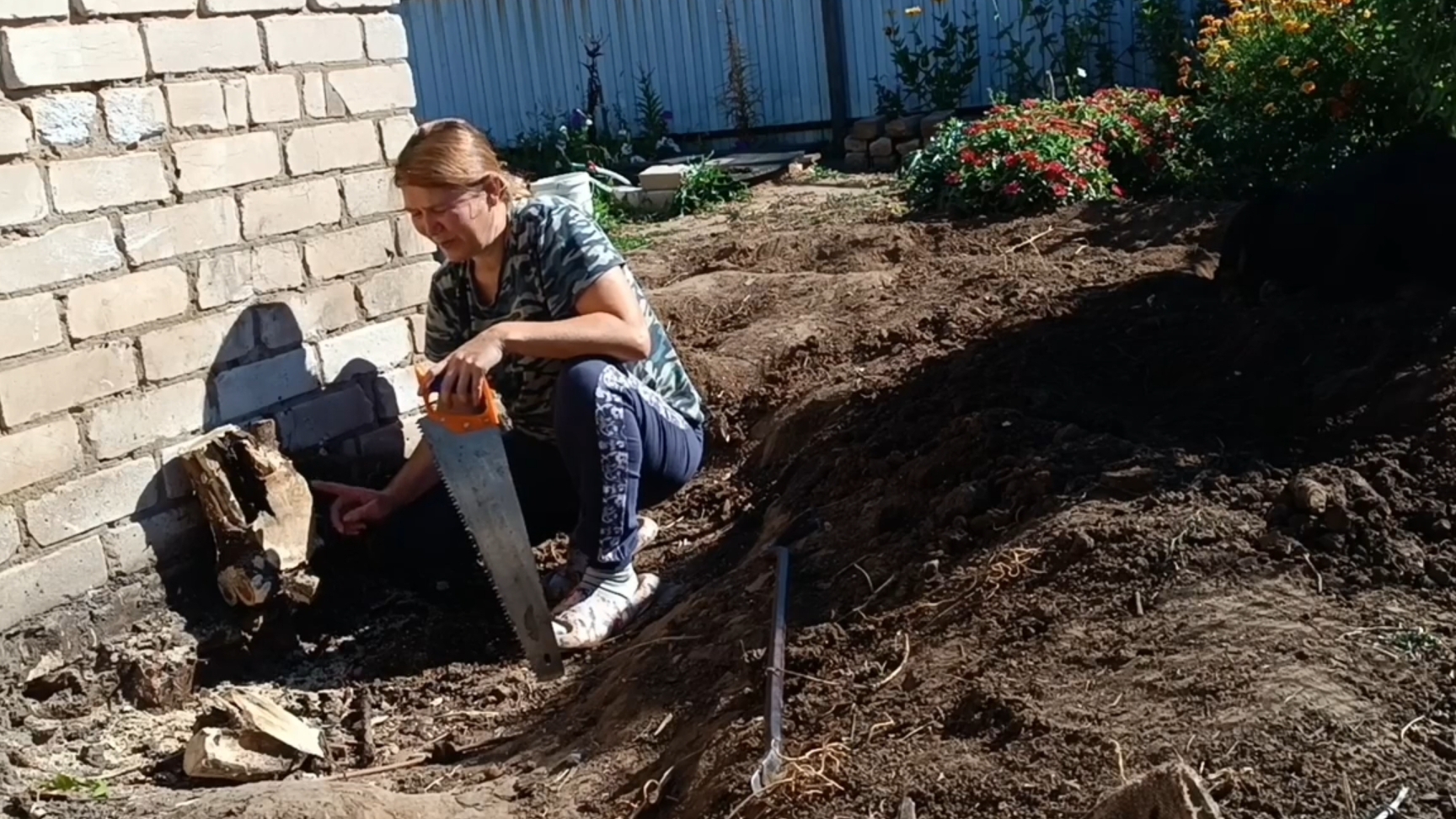 Мыши пировали в погребе/Корчуем пень/Дымовуха для вредителей и корм мышам. 71 серия