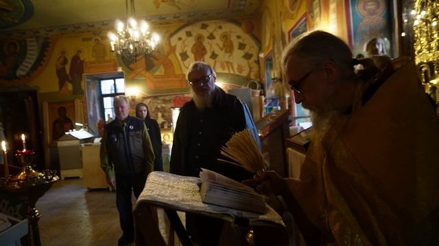 Освящение иконы Аверкия Иеропольского.