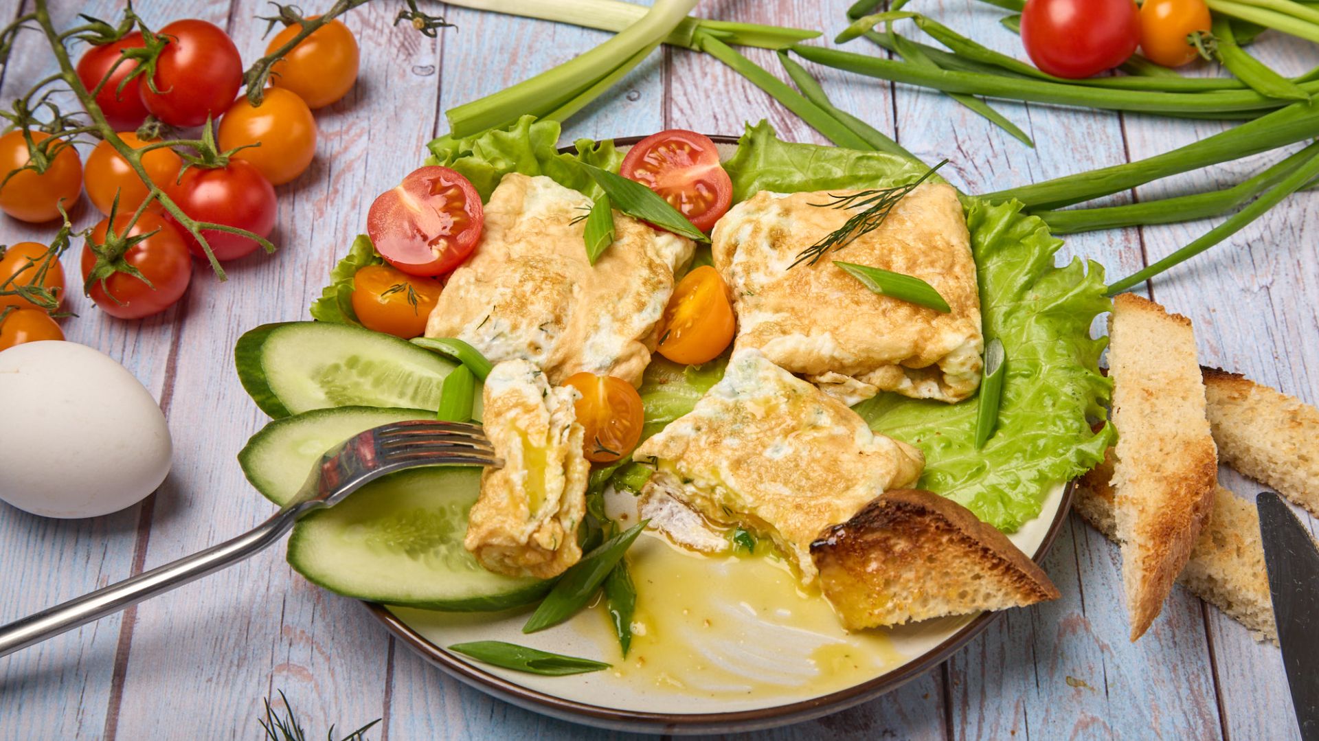 Яичница конвертик