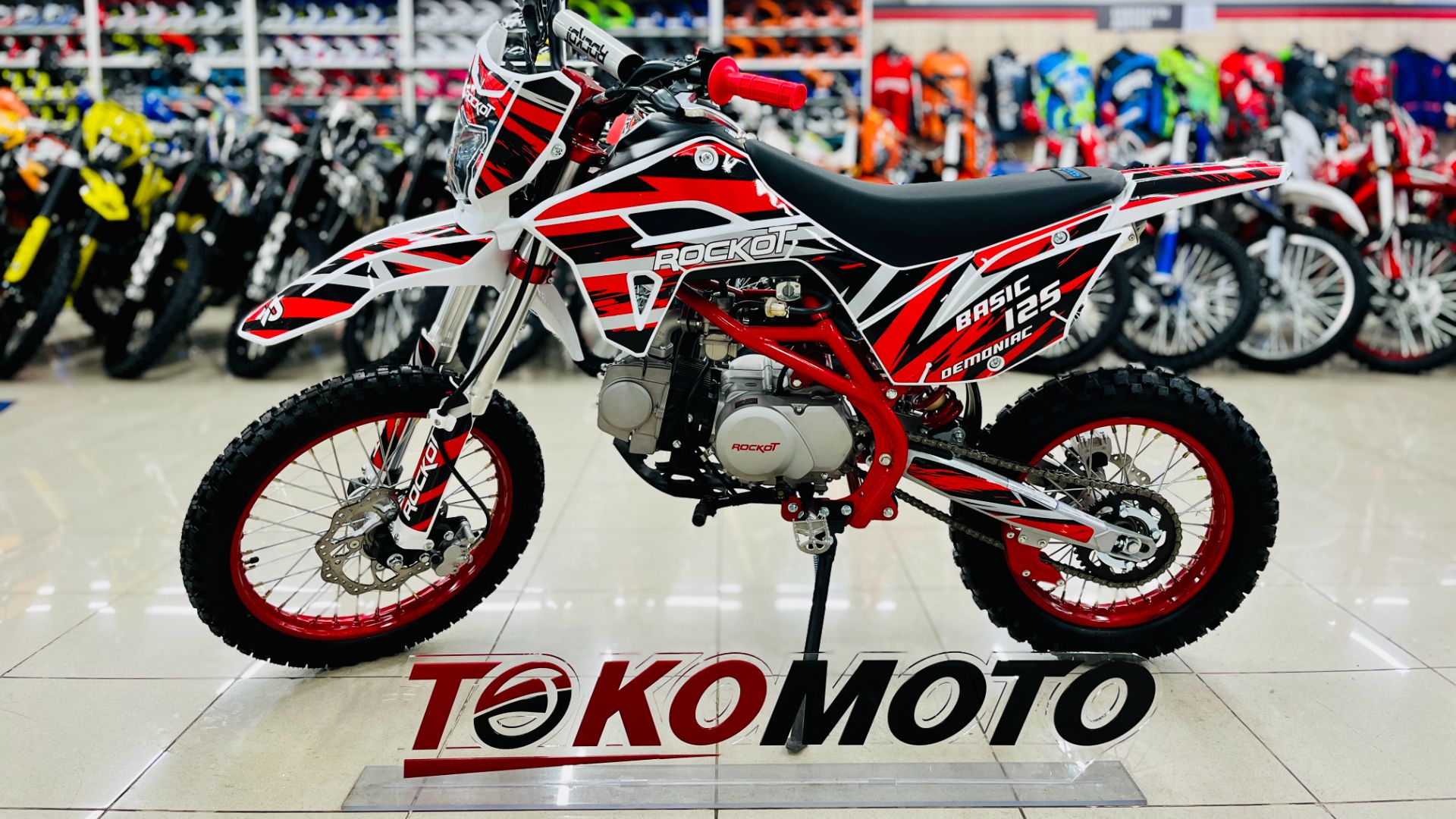 Питбайк ROCKOT BASIC 125 Demoniac 2.0 (механ. сцепл., 17-14)