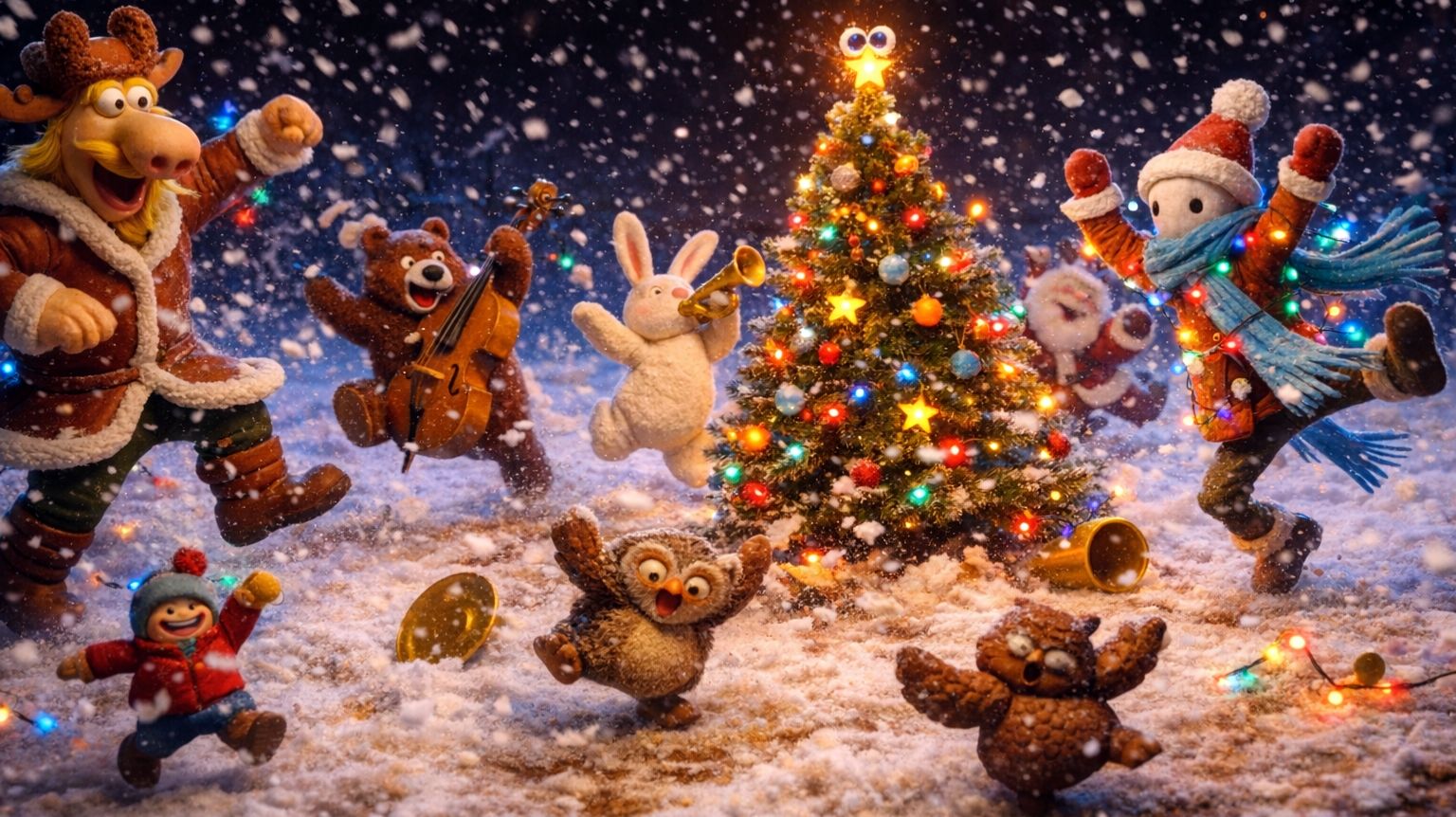 🎄 Падал Новогодний Снег 2026 | Пластилиновый Замес в Новый Год! ❄️🔥