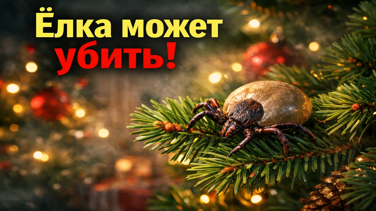 Опасность под ёлкой: клещи с энцефалитом и боррелиозом в новогодних деревьях