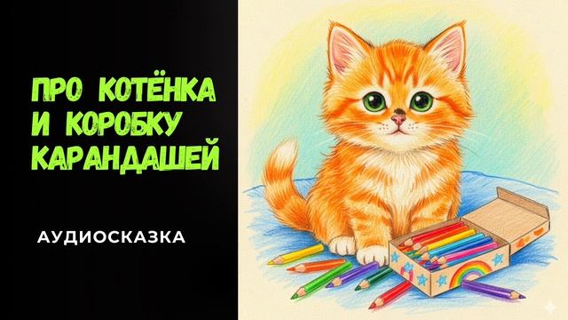 Котёнок и Волшебные Карандаши | Аудиосказка #детскаясказка #сказкананочь #добраясказка #передсном #