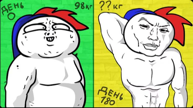 [Zakatoon] Что со мной стало за 6 месяцев диеты? (Анимация)