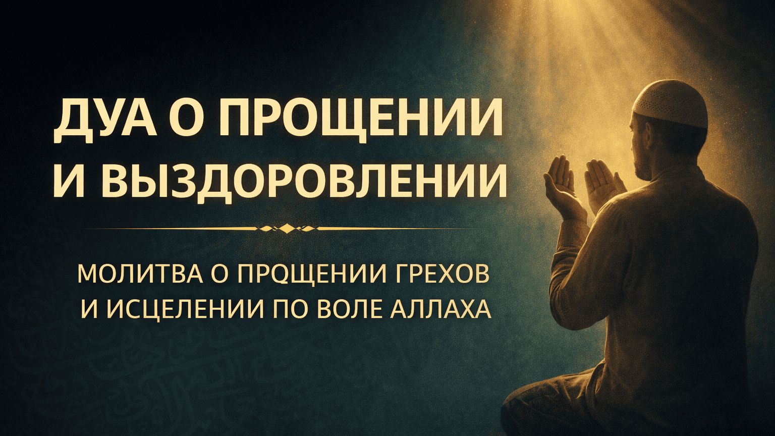 Молитва о прощении и оздоровлении
