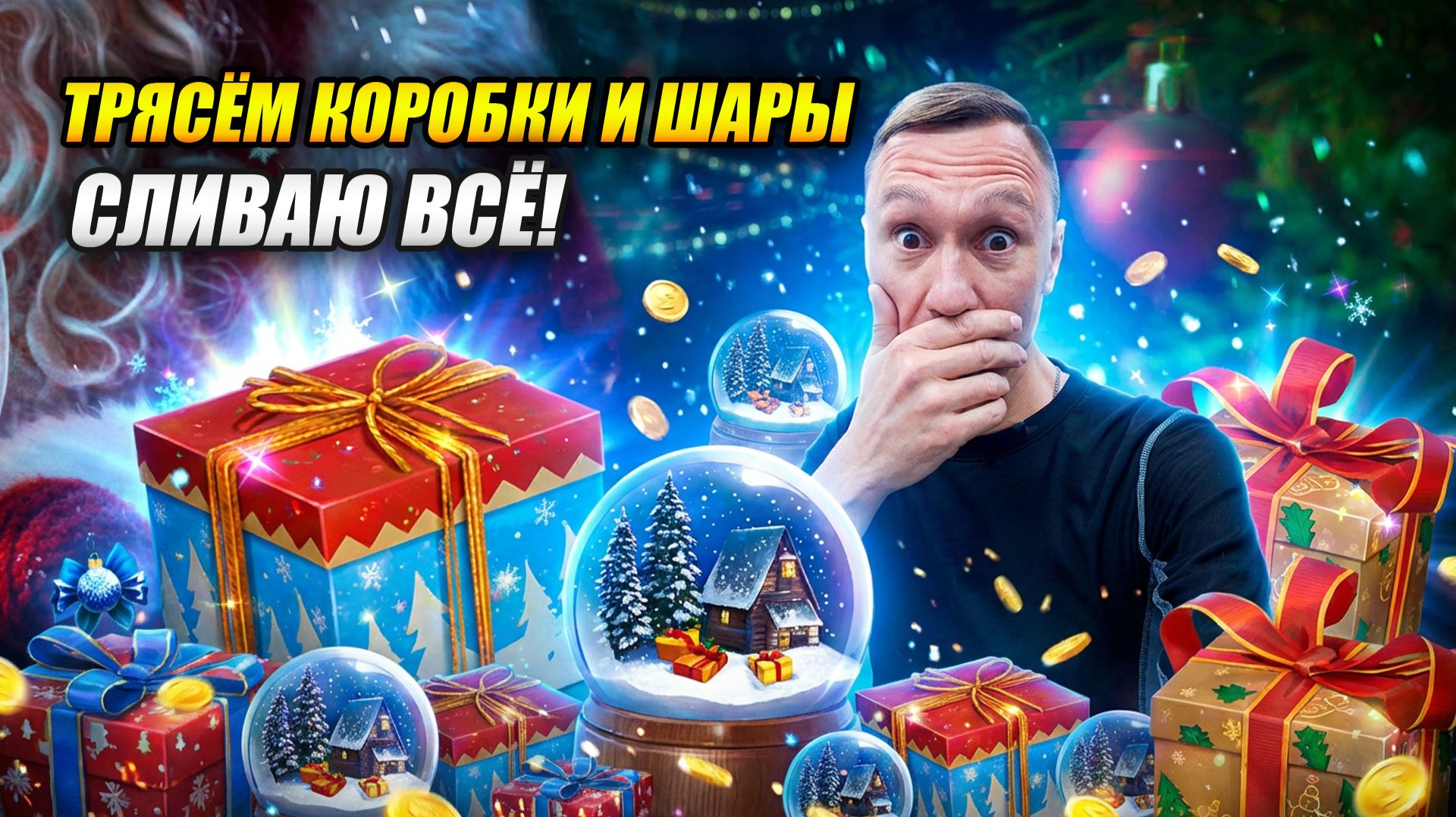 Потрясающий Новый год! - Трясём коробки, сливаю всё! (Tanks Blitz | Танки Блиц)