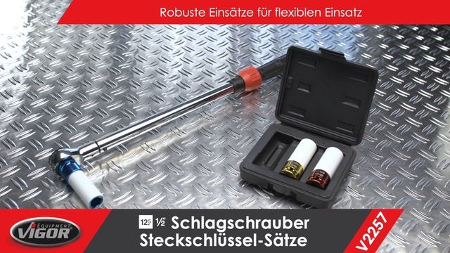 Vigor V2257 Набор ударных торцевых головок для шиномонтажа