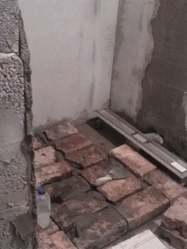 Поддон для душа из кирпича, своими руками, ремонт квартиры.