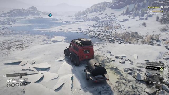 SnowRunner - КОЛЬСКИЙ ПОЛУОСТРОВ - ПОРУЧЕНИЕ - ДОЗАПРАВКА #snowrunner