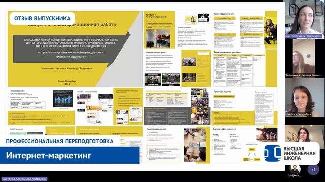 Интернет-маркетинг в СПбПУ. Отзыв Быстровой Александры