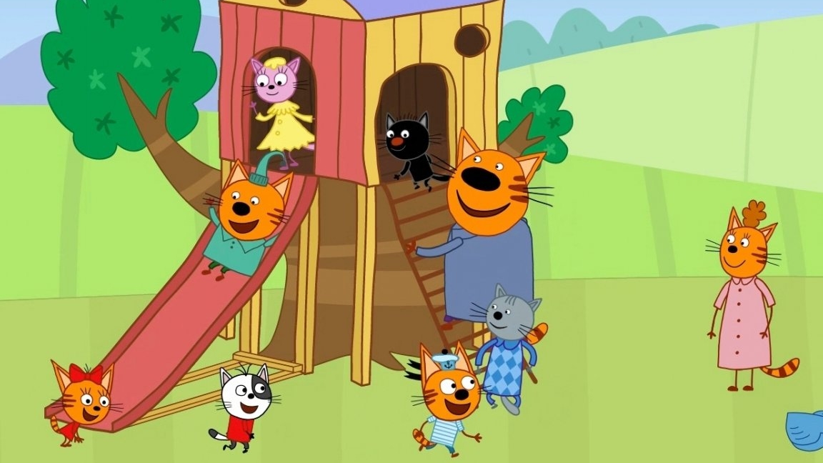 Три Кота путешествие во времени.