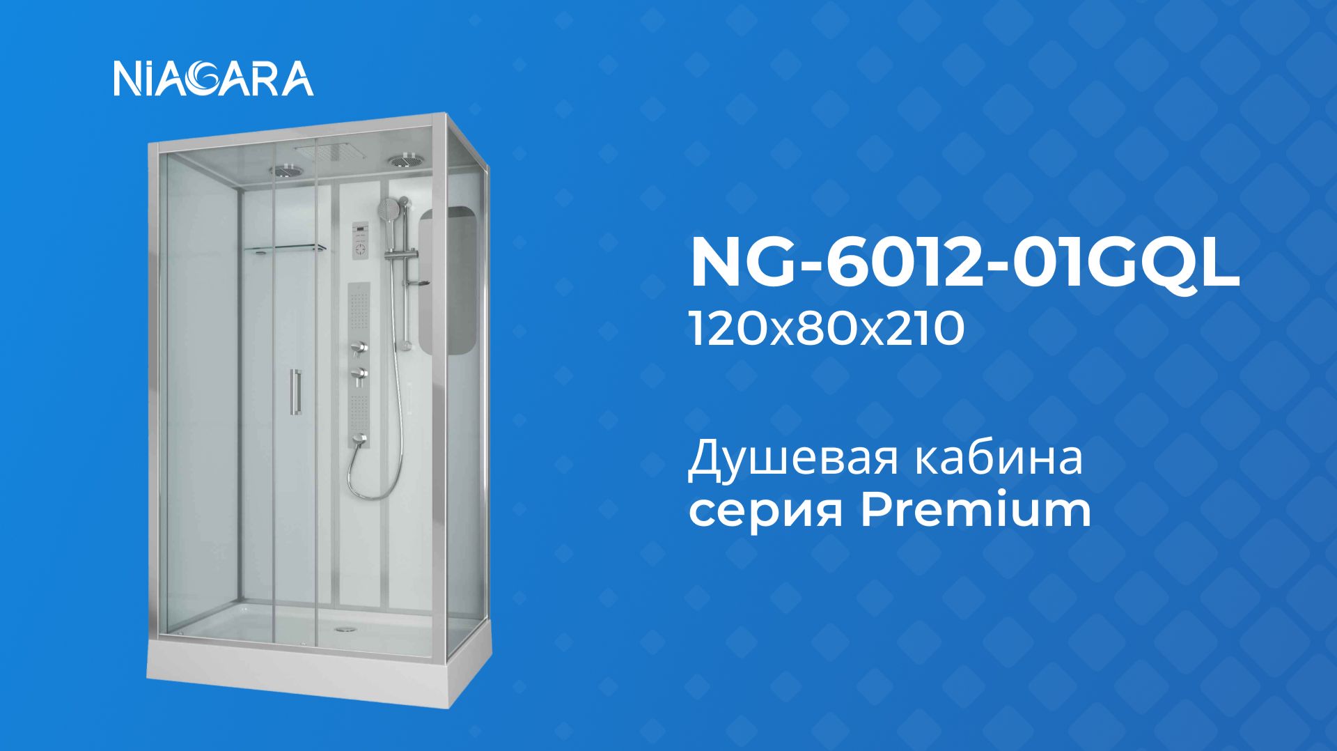 Душевая кабина Niagara Premium NG-6012-01GQL