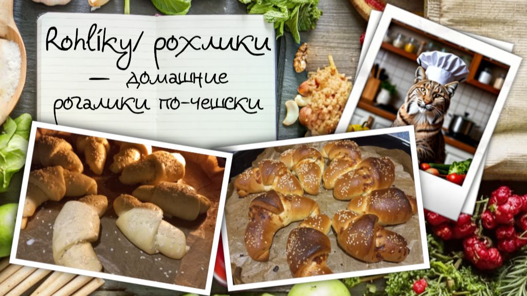 Domácí rohlíky. Домашние рогалики по-чешски