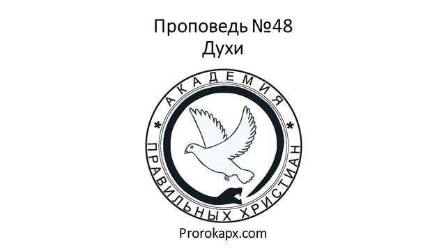 Проповедь №48 - Духи