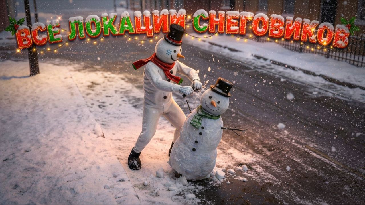 GTA Online Как разблокировать костюм снеговика - ВСЕ места расположения снеговиков