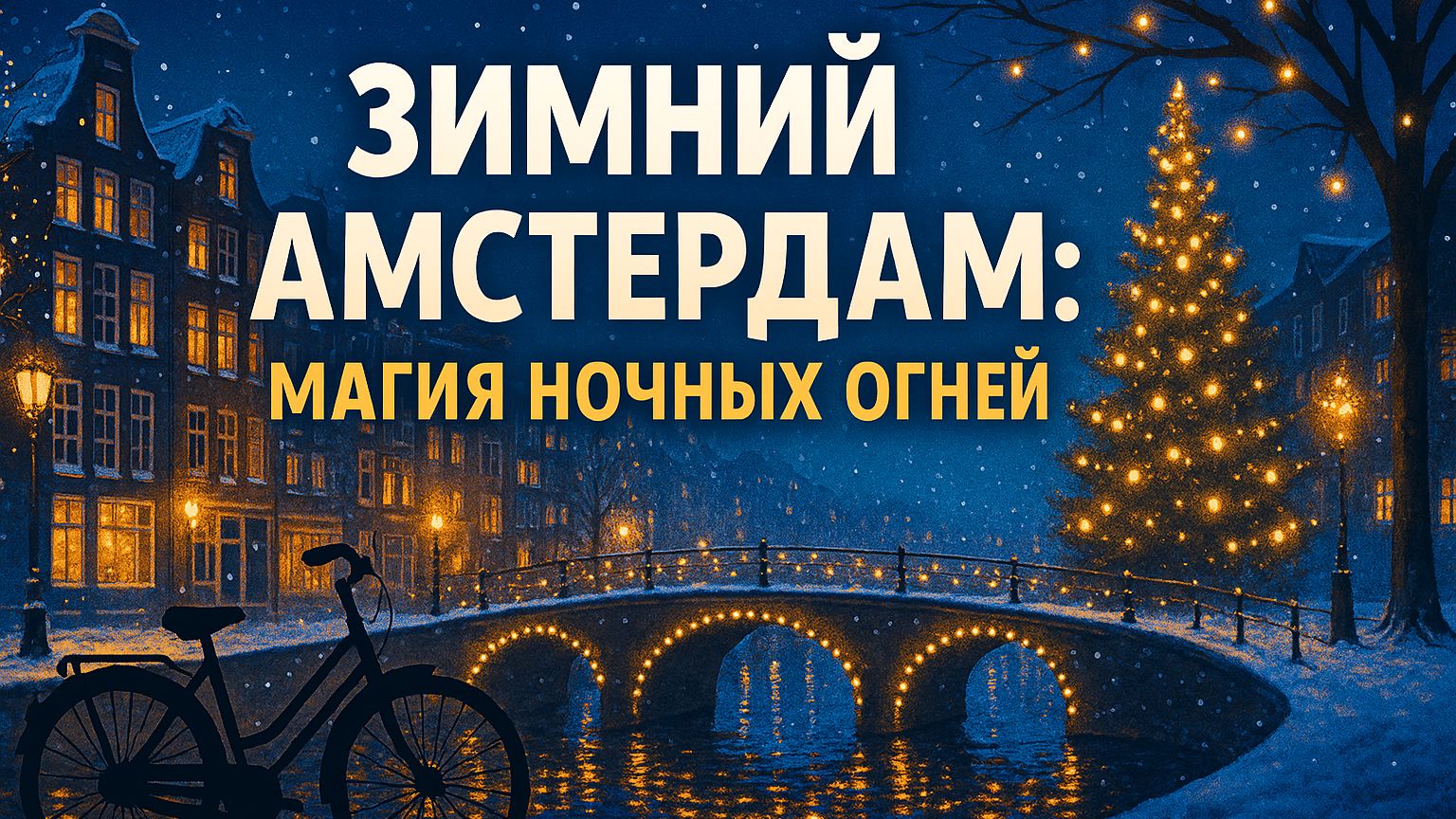 Зимний Амстердам: город огней