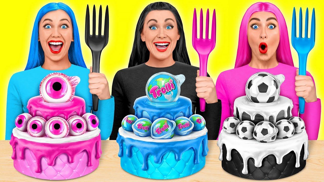 24 часа едим еду одного цвета Челлендж #6 от Multi DO Challenge