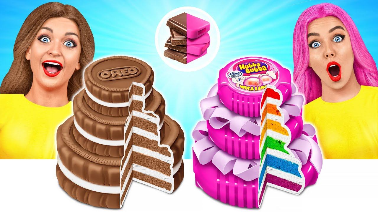 Жевательная Резинка vs Шоколадная Еда Челлендж #1 от Multi DO Challenge