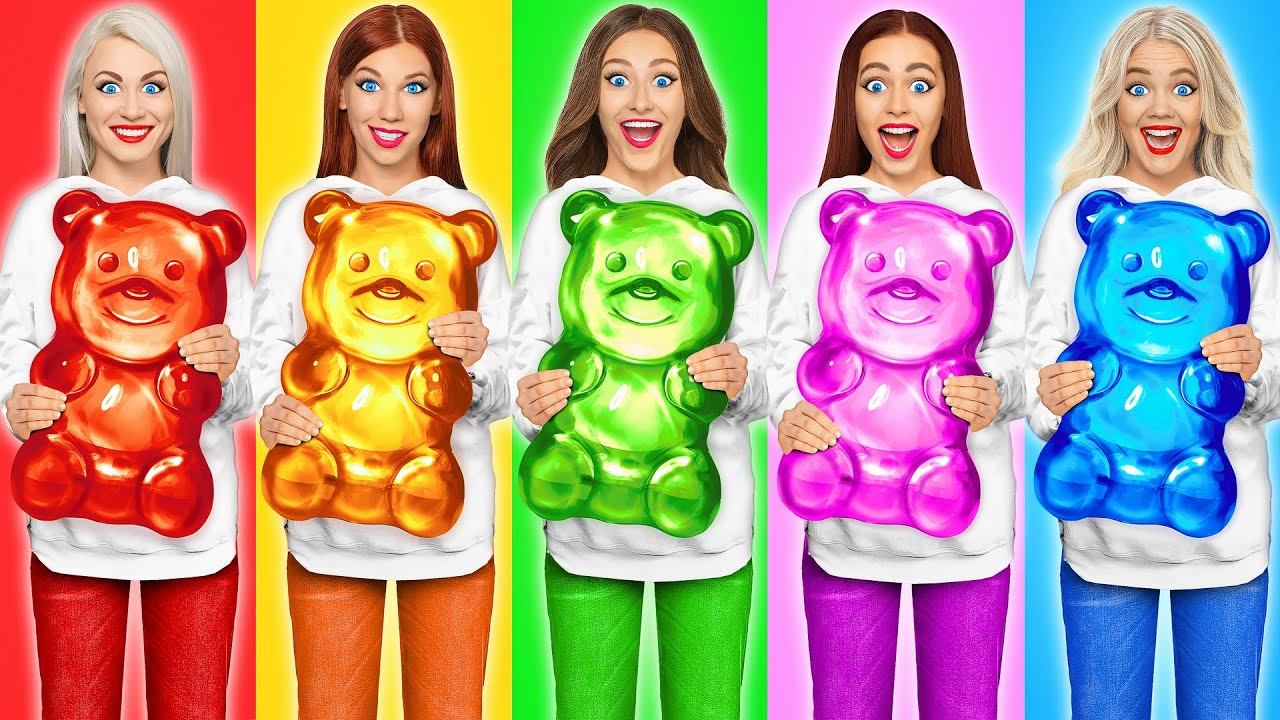 24 часа едим еду одного цвета Челлендж #4 от Multi DO Challenge