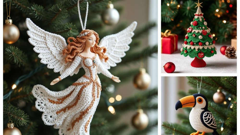 ✨🎄Волшебная коллекция вязаных ёлочных украшений от AI!🎄✨