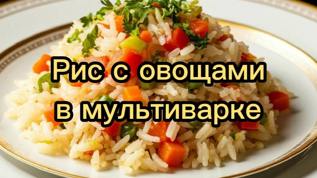 Рис с овощами в мультиварке