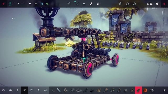 Играем в Besiege: зона 16 "Покои Виннфрит" остров Ипсилон