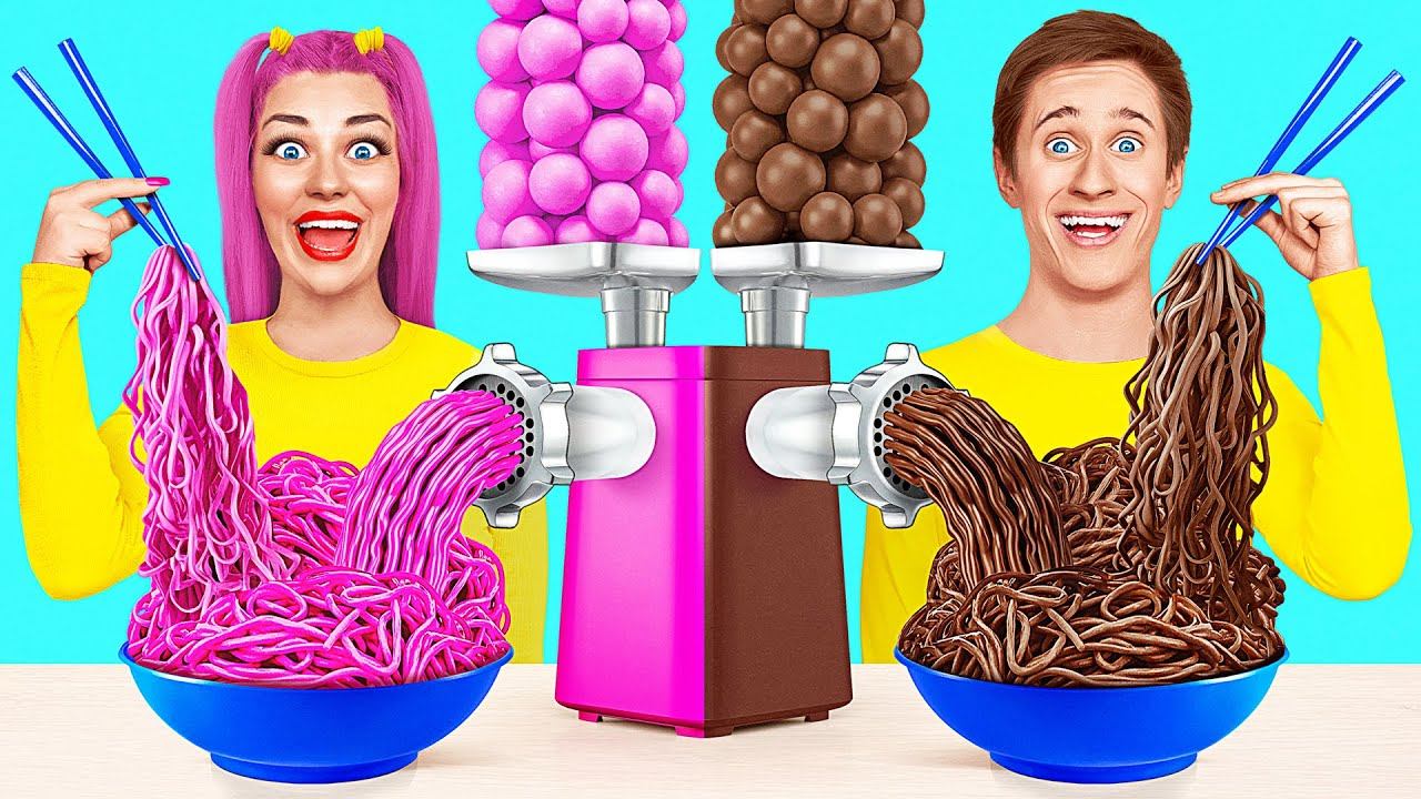 Жевательная Резинка vs Шоколадная Еда Челлендж | Сумасшедший челлендж от Multi DO Challenge