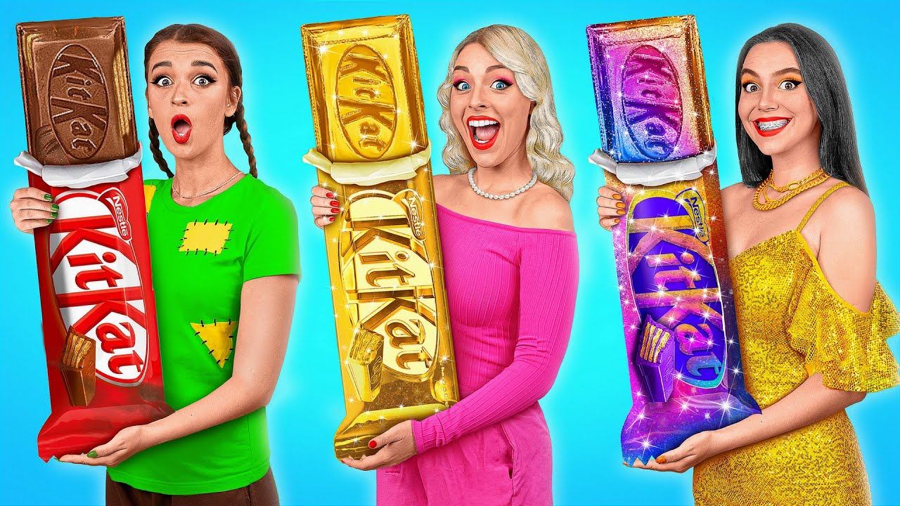 Бедная vs Богатая vs Ультра богатая еда Челлендж | Битвы с едой от Multi DO Challenge