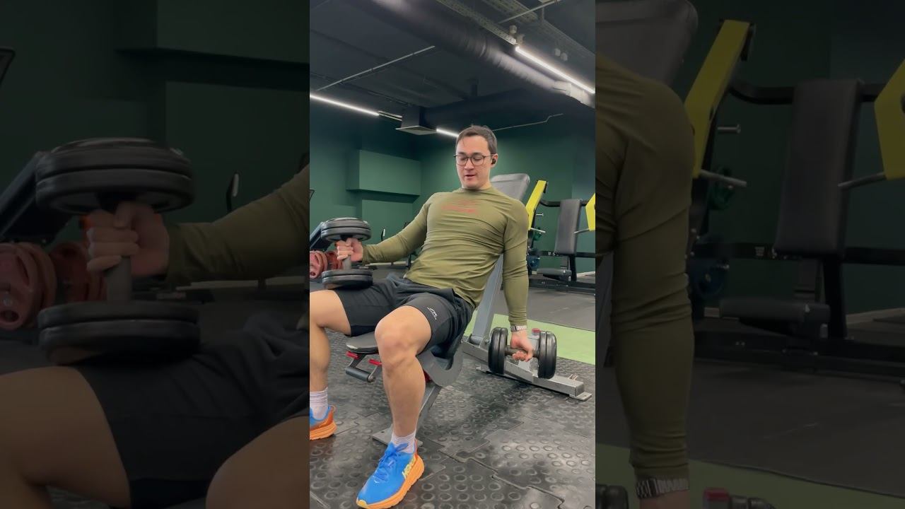 Бицепс 1р. сидя на наклонной лавке