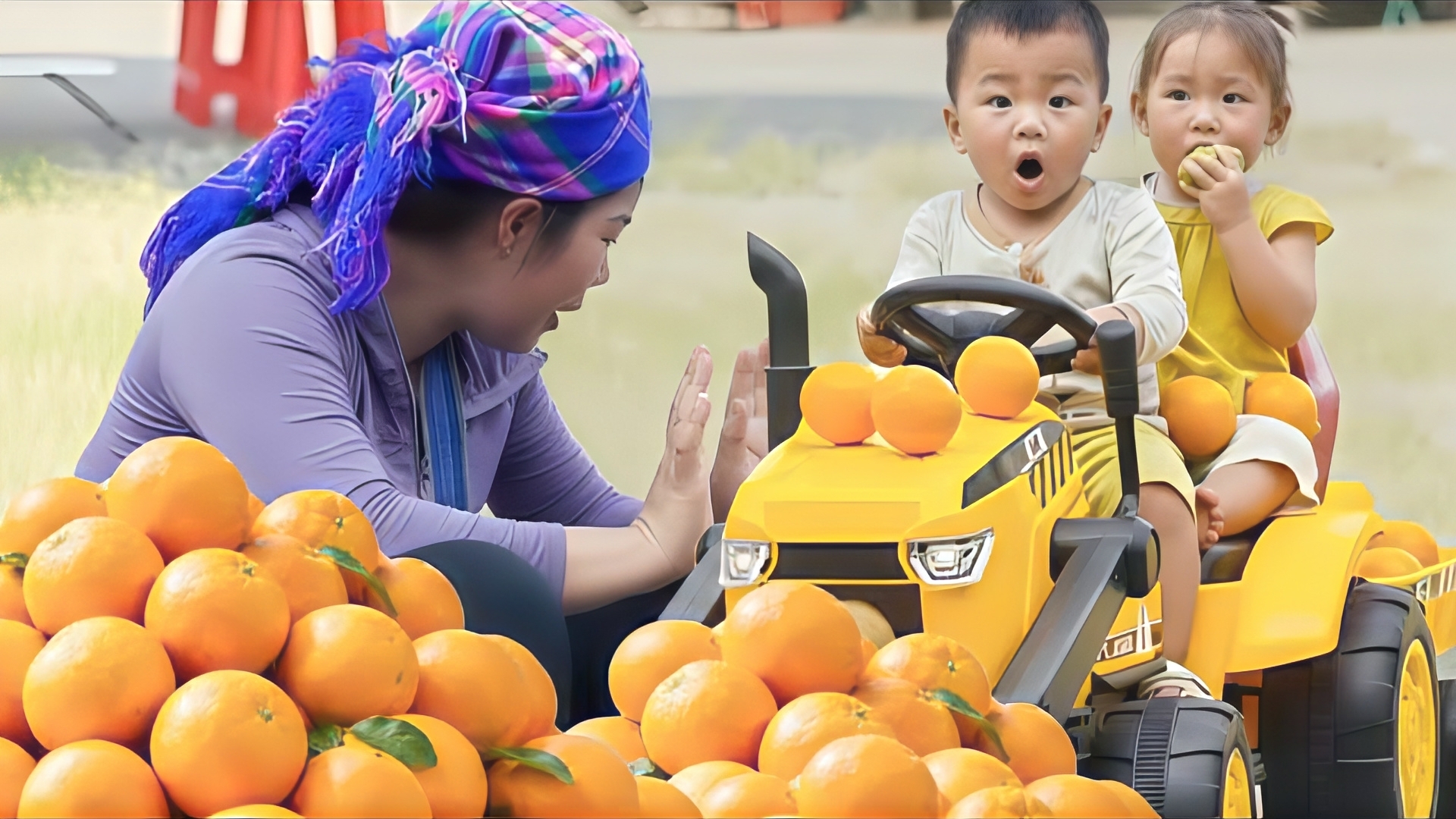 Собираем гигантские апельсины для продажи и готовлю питательную кашу для двоих детей. Дуонг. Вьетнам