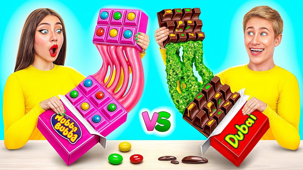 Жевательная Резинка vs Шоколадная Еда Челлендж | Вкусные Кухонные Рецепты от Multi DO Challenge