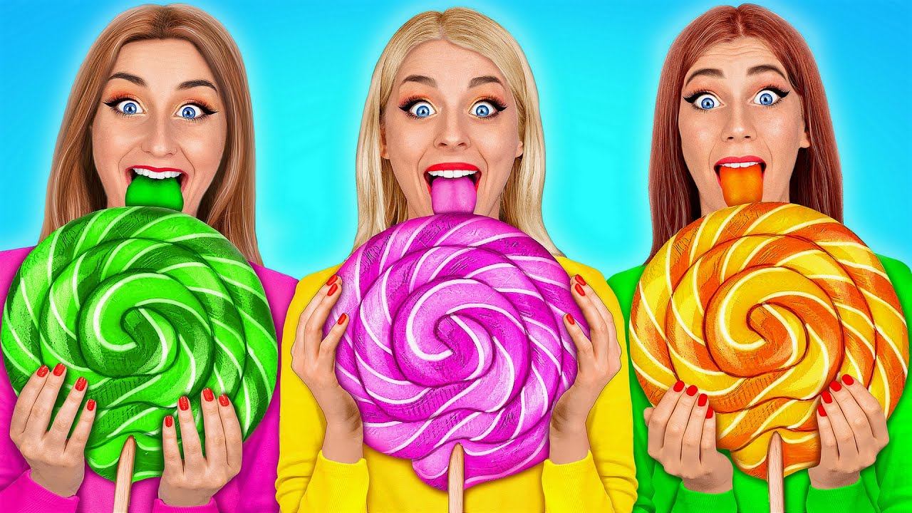 24 часа едим еду одного цвета Челлендж #7 от Multi DO Challenge