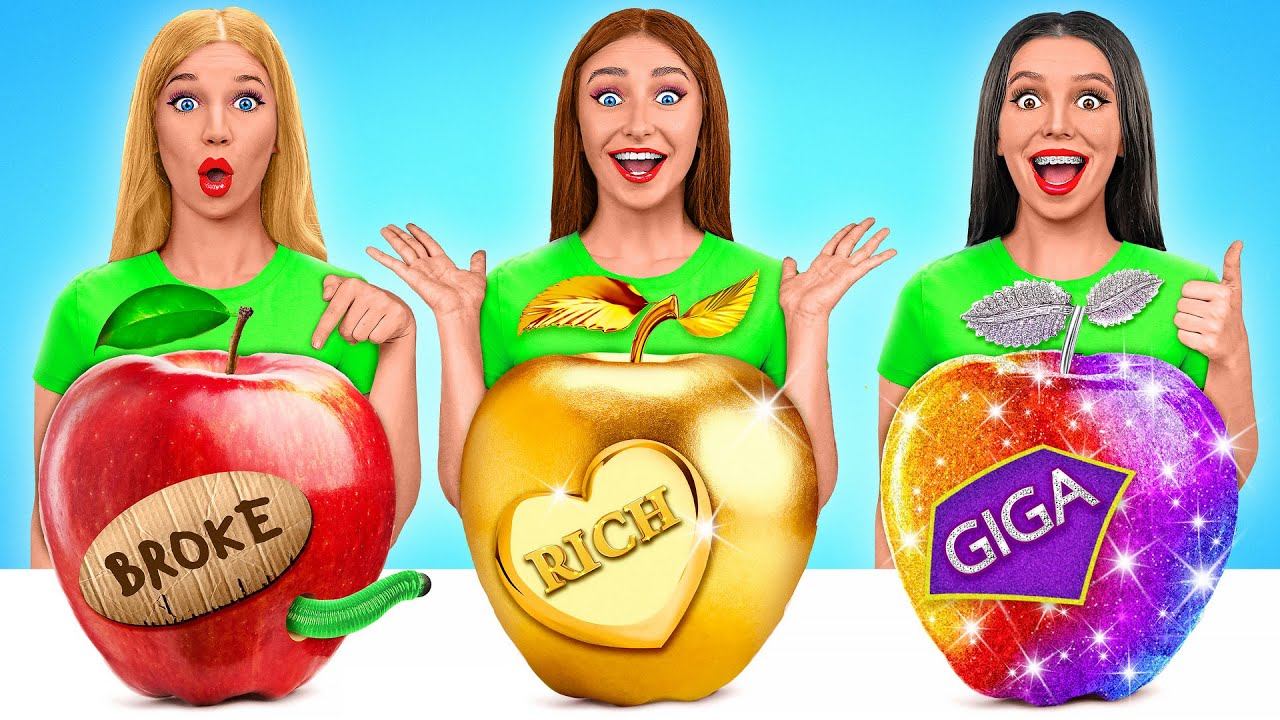 Бедная vs Богатая vs Ультра богатая еда Челлендж | Сумасшедший челлендж от Multi DO Challenge