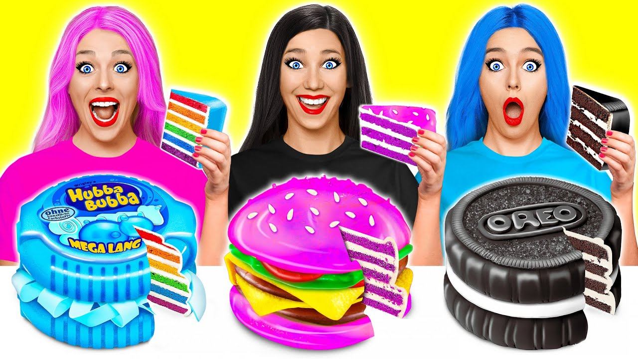 24 часа едим еду одного цвета Челлендж #3 от Multi DO Challenge