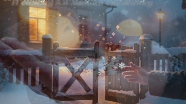 И сожму я в ладони снежинку/And I'll squeeze a snowflake in my palm.