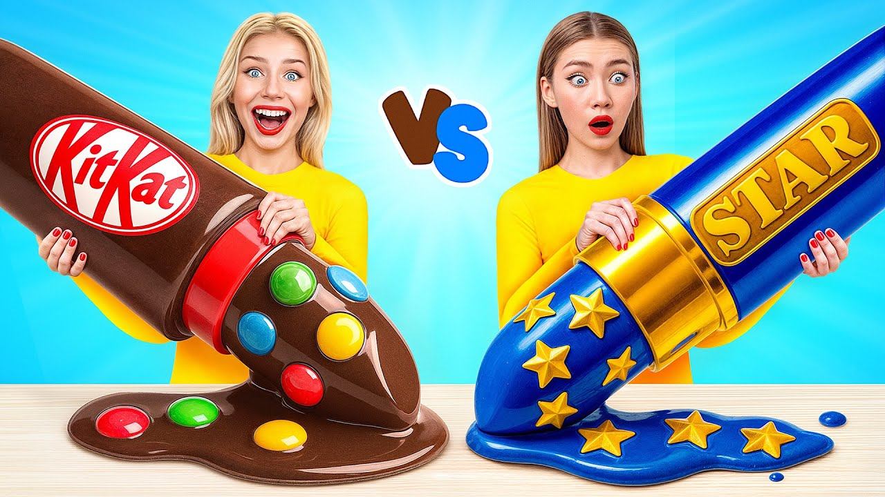 Челлендж. Шоколадная Еда vs Настоящая еда | Смешные Ситуации на Кухне от Multi DO Challenge