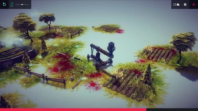 Играем в Besiege: зона 14 "Стадо Соломона" и зона 15 "Перевал стрелка" остров Ипсилон