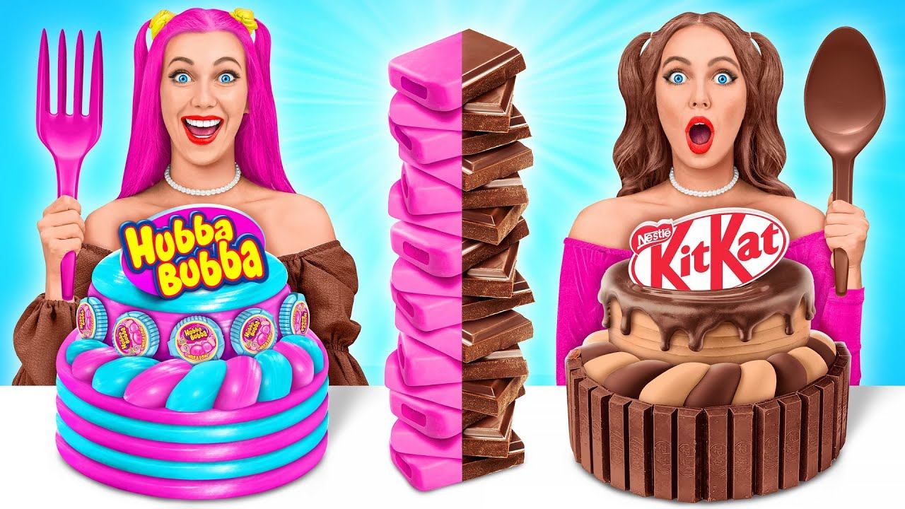 Жевательная Резинка vs Шоколадная Еда Челлендж #4 от Multi DO Challenge